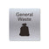 Recycling sign square stainless steel