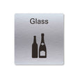 Recycling sign square stainless steel